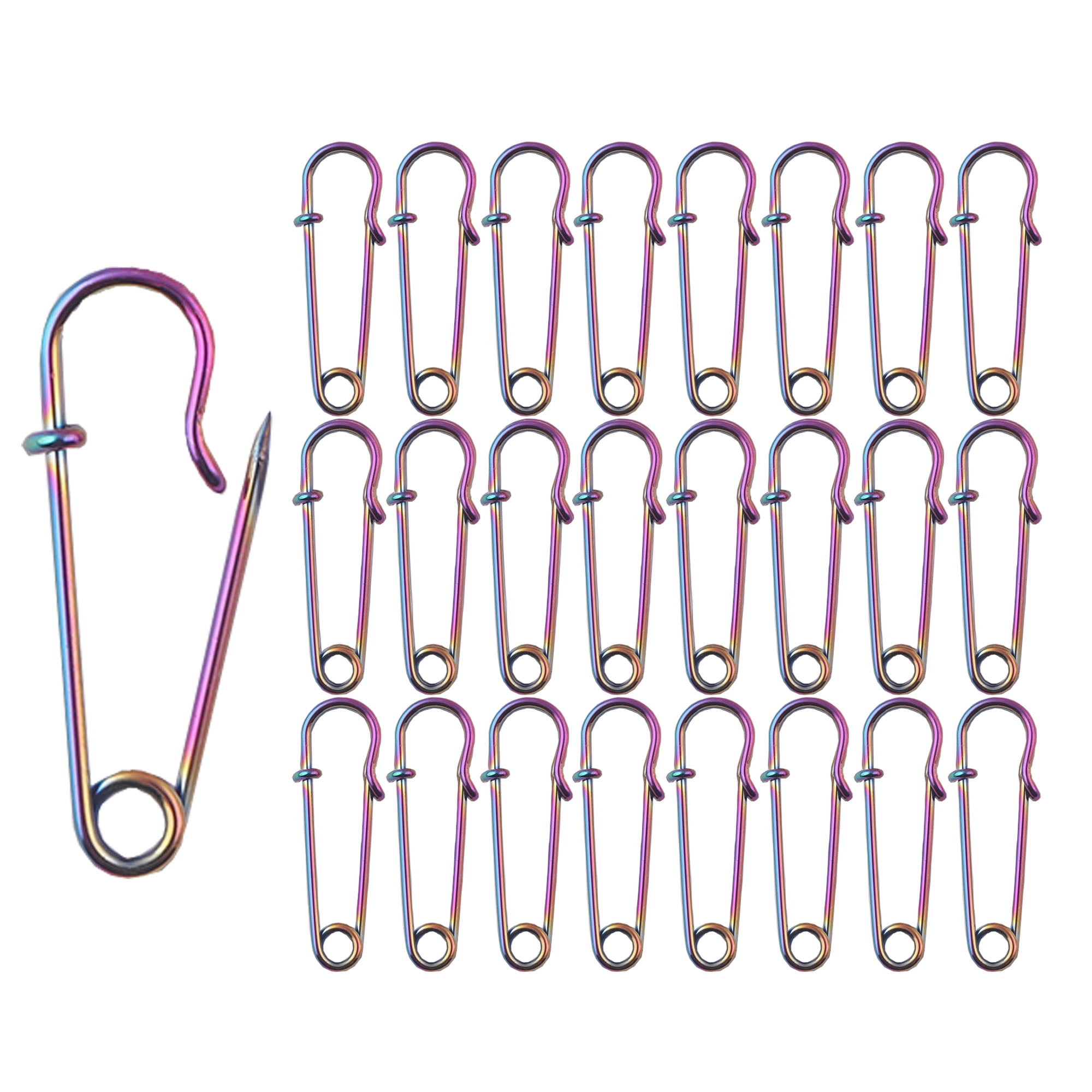 Brooches Heavy Duty Safety Pins 1.6"/38mm/31mm Metal Spring Lock Pin ...