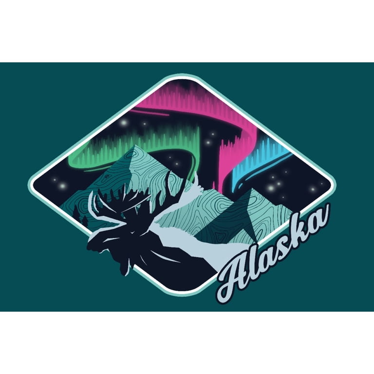 Vector Alaska Mountains