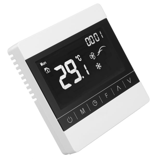 LCD Thermostat,AC220V Underfloor Heating Thermostat Programmable ...