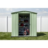 Arrow Classic Steel Storage Shed, 6x7, Sage Green - Walmart.com