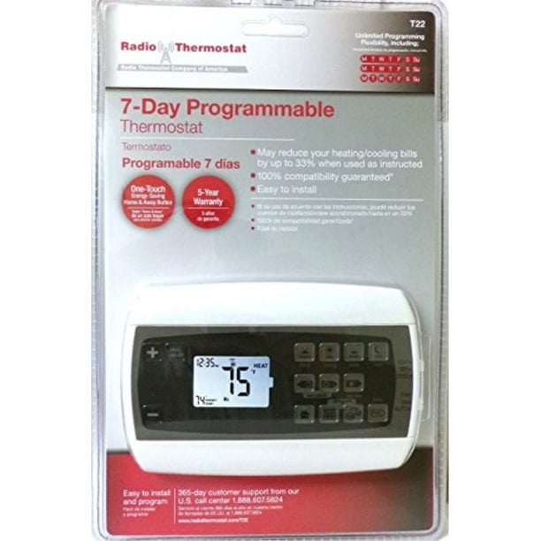 Radio Thermostat 7-day Programmable Thermostat - Walmart.com - Walmart.com