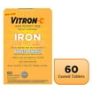 Vitron-C High Potency Vegan Iron Supplement with Vitamin C, 60 Tablets ...