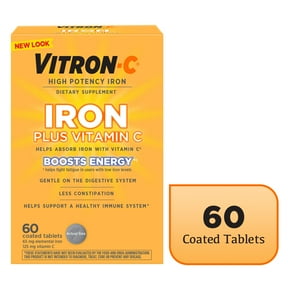 FERGON RESTORE Chewable Iron Tablets 27mg, Gluten-Free, Vegan, Orange ...