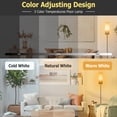Coliware Floor Lamp, Gold Modern Standing Lamp with Foot Switch Line ...