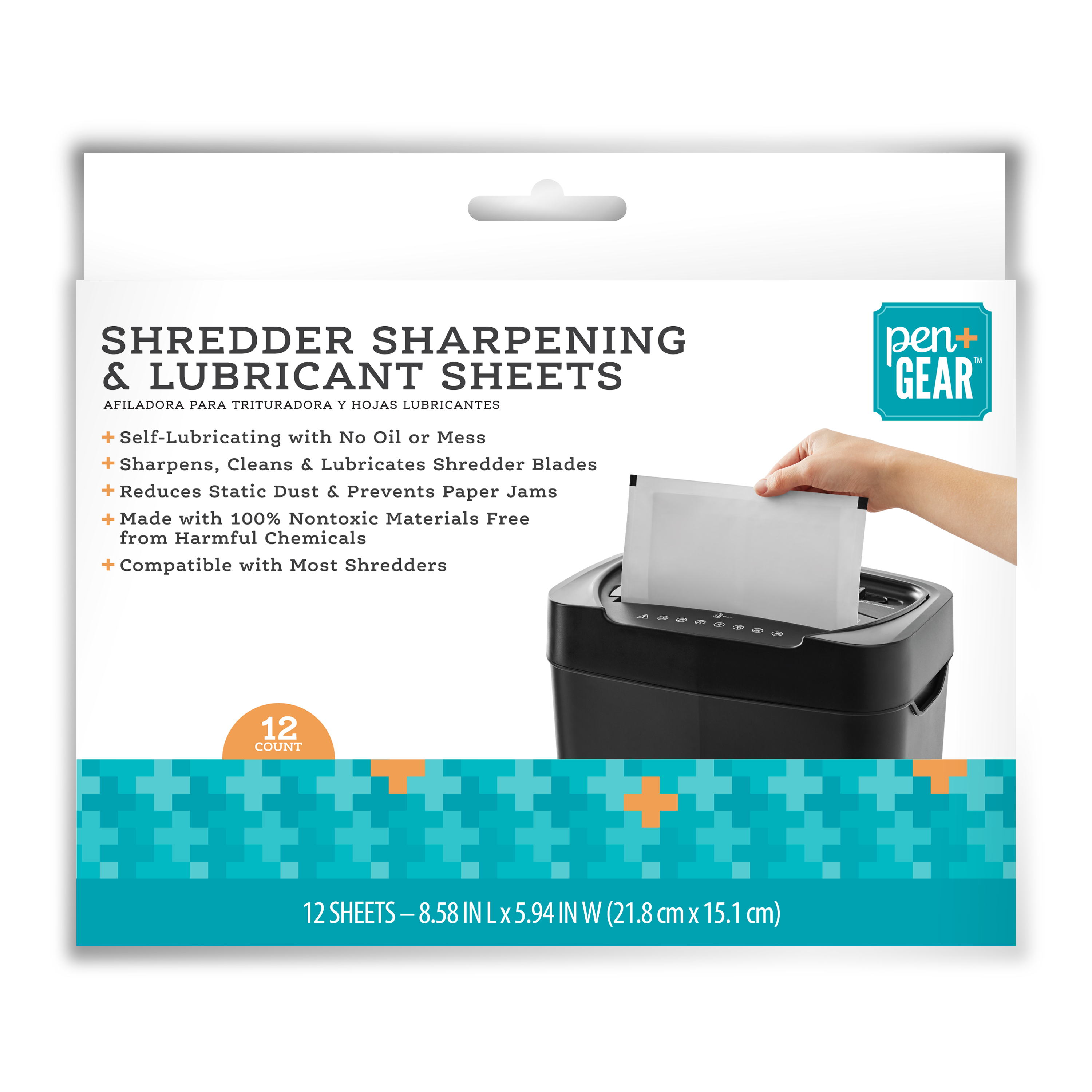 Buy Pen Gear Self Lubricating Shredder Sheets 12 Count Online At
