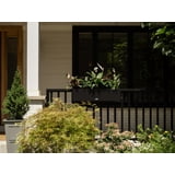 Veradek Long Rectangular Outdoor Patio Deck Railing Planter 36" with ...