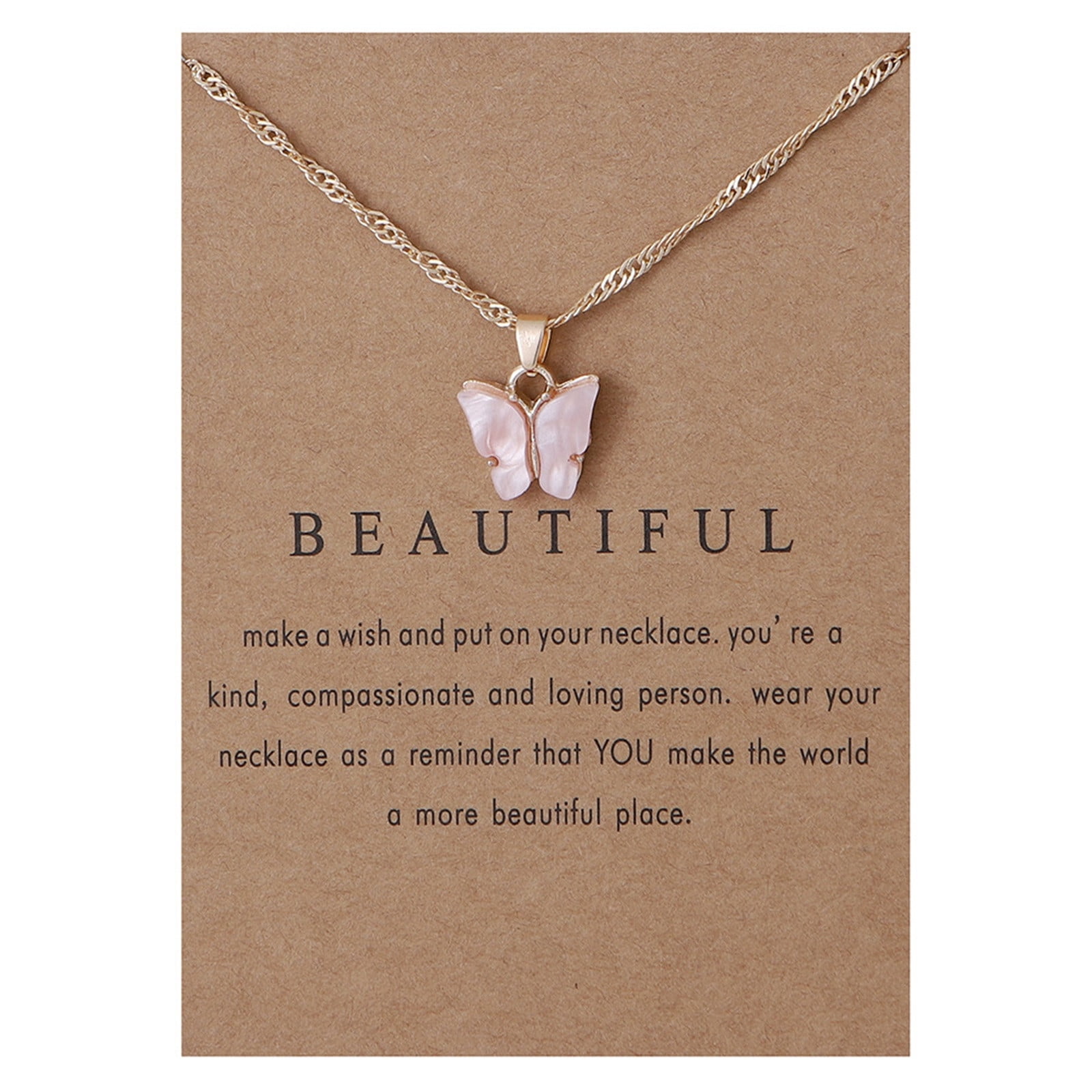 Click here for Smihono Up To 65 Off Sweet Butterfly Necklace Acry... prices