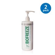 (2 Pack) Biofreeze Colorless 32 oz Gel Pump with ilex
