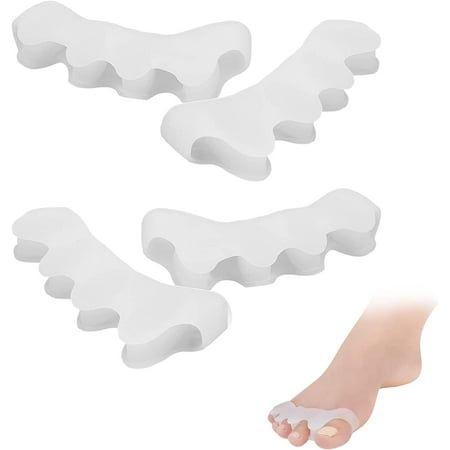 SICED 4Pcs Toe Separator Toe Protectors for Overlapping Toe Gel Toe ...