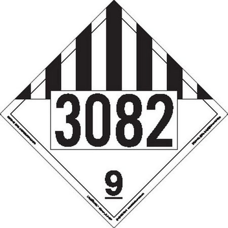 Labelmaster ZT193082 UN 3082 Miscellaneous Dangerous Goods Hazmat ...
