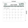 Leaf Print 18 Month Magnetic Refrigerator Calendar, Jul 2026-Dec 2027 ...