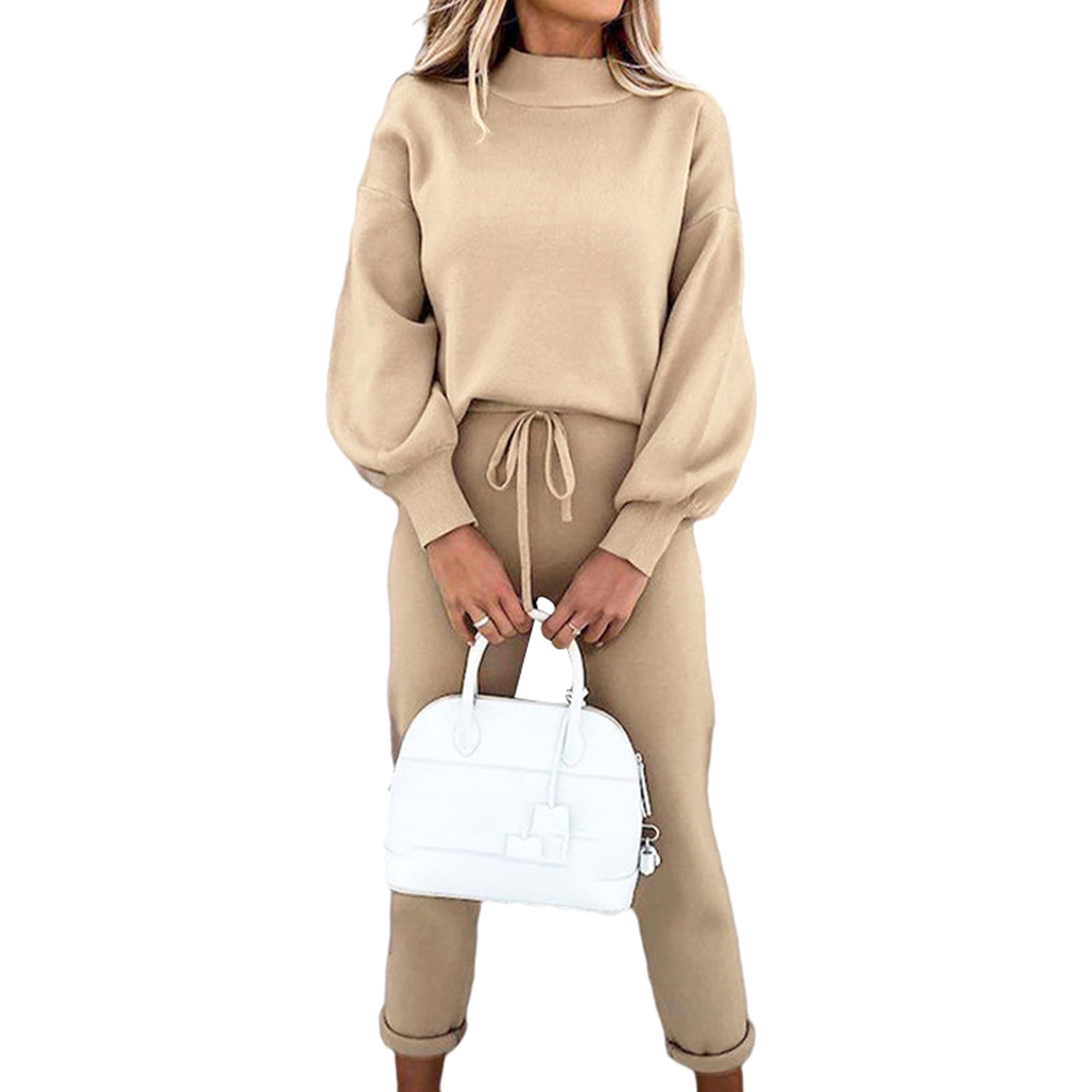 Click here for Bellella Women Jogger Set Solid Color Sweatsuits P... prices