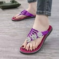 Slippers for Women,Summer Slippers With Toe Post Design Rhinestone ...