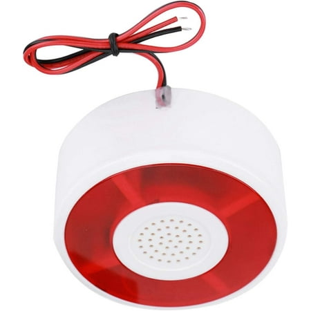 DC 12V Sound and Light Alarm, Flashing Strobe Signal Warning Siren LED ...