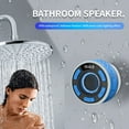 Bluetooth Shower Speaker - 3.9 x 3.6 x 2in, IPX7 Waterproof with RGB ...