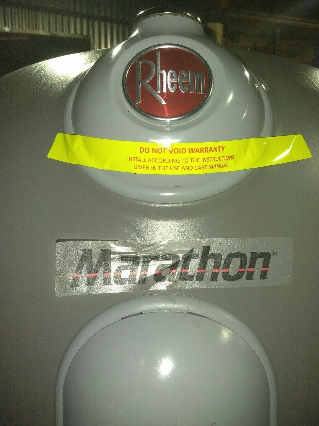 Rheem Marathon Electric Tank Water Heater 4500-4500-Watt Non-Metallic ...