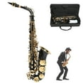 Alto Saxophone E Flat Bending Tube Brass and Electrophoresis Gold ...