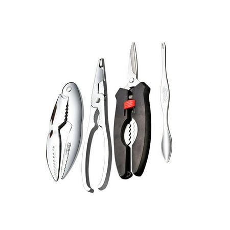 Maoww Stainless Seafood Eating Tools with Handle Clamp Set Multi ...