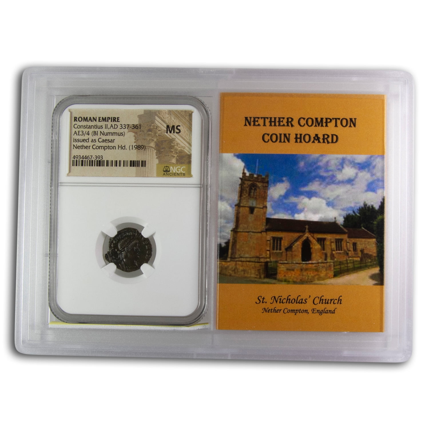 Rome BI Nummus Constantius II MS NGC (Nether Compton Vault) - Walmart.com