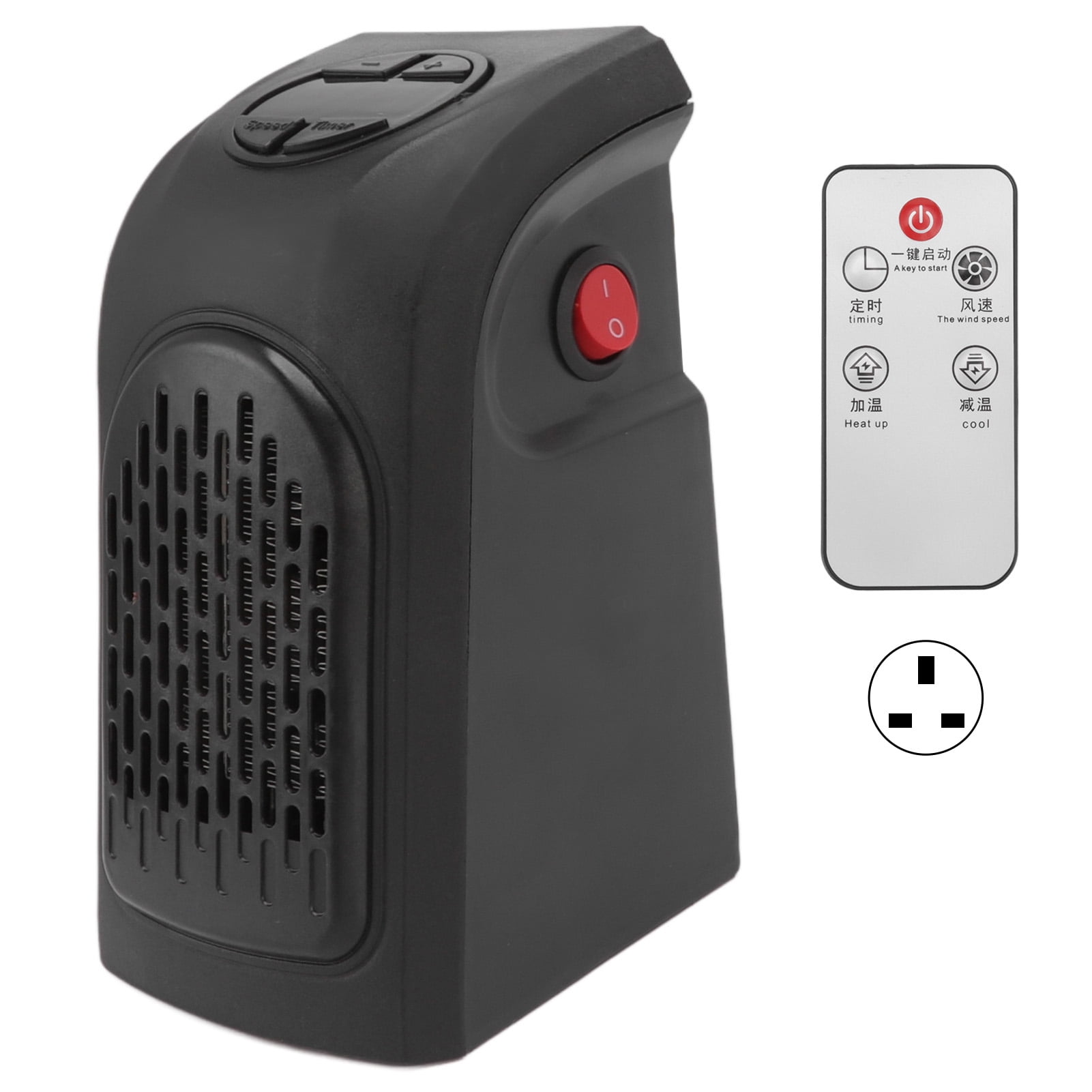 Calefactor de ambiente de 400 W Calefactor de pared Calefactor ...