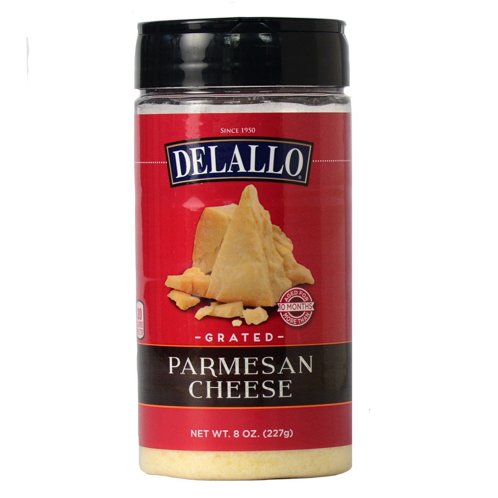 Delallo Grated Parmesan Cheese, 8 oz - Walmart.com