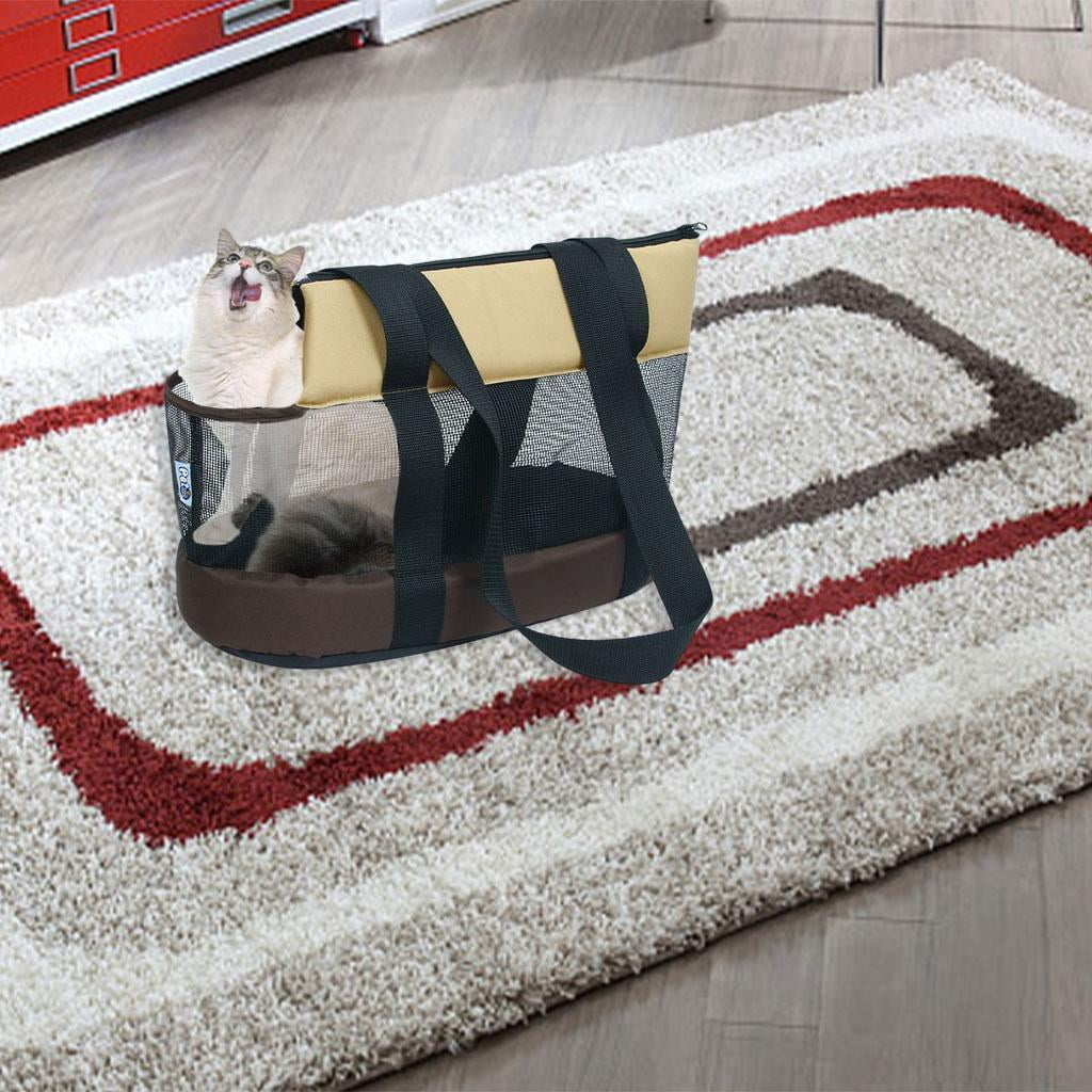 Foldable Cat Carrier Shoulder Bag, Large Tote, Dog Travel Carrier Bag ...