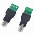 Zecic Ethernet RJ11 4C to Screw Terminal Adapter 4 Pin Splitter Shield ...