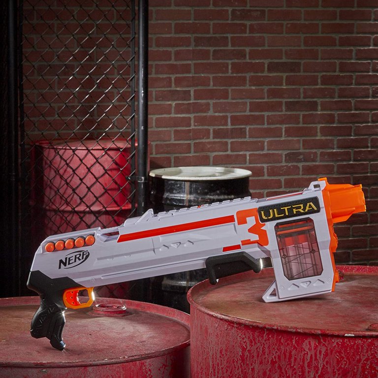 NERF Ultra Three Blaster, Pump-Action, 8-Dart Internal