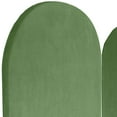 6 ft. Classic Arch Velvet Room Divider Green 3 Panel - Walmart.com