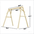 A-Frame Wooden Swing Stand, Natural Wood, 660 lbs Capacity - Walmart.com