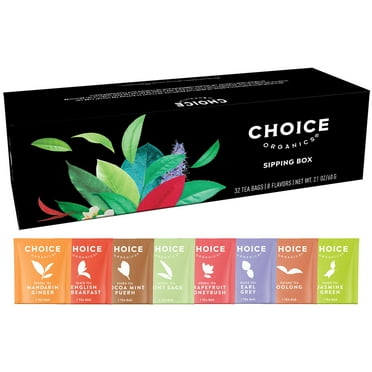 Choice Organics Jasmine Green Tea, Contains Caffeine, Green Tea Bags, 3 ...