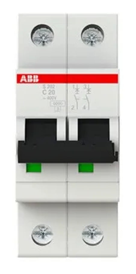 ABB 2CDS252001R0104 S202-C10 INTERRUPTOR 2P 10A ABB S202-C10 | Walmart en línea