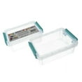 John Bead Joy Filled Storage Stackable Containers 2/Pkg-Clear/Turquoise ...