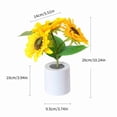 Adjustable Brightness Sunflower Shaped Table Lamps Beautiful Night ...