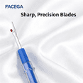 EXLEAF 2026 New 2 Pcs Seam Ripper Soft & Light Seam Rippers for Sewing ...