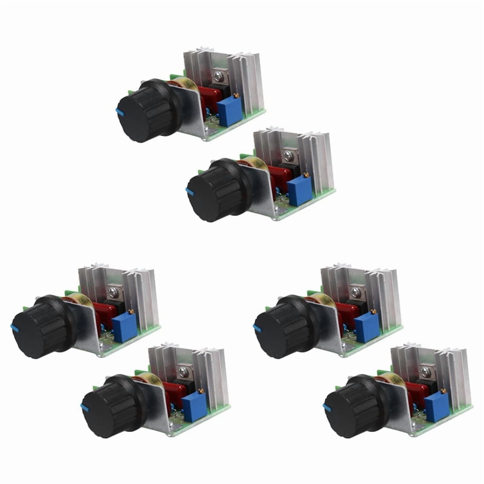 6 Pcs Speed Controller for AC Motor AC 220V 2000W Thyristor Motor Speed ...