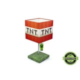 Minecraft TNT Block 14-Inch LED Desk Lamp with 3D Creeper Puller ...