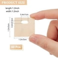 60Pcs Plastic Vertical Blind Repair Tabs Adhesive Patches Square ...