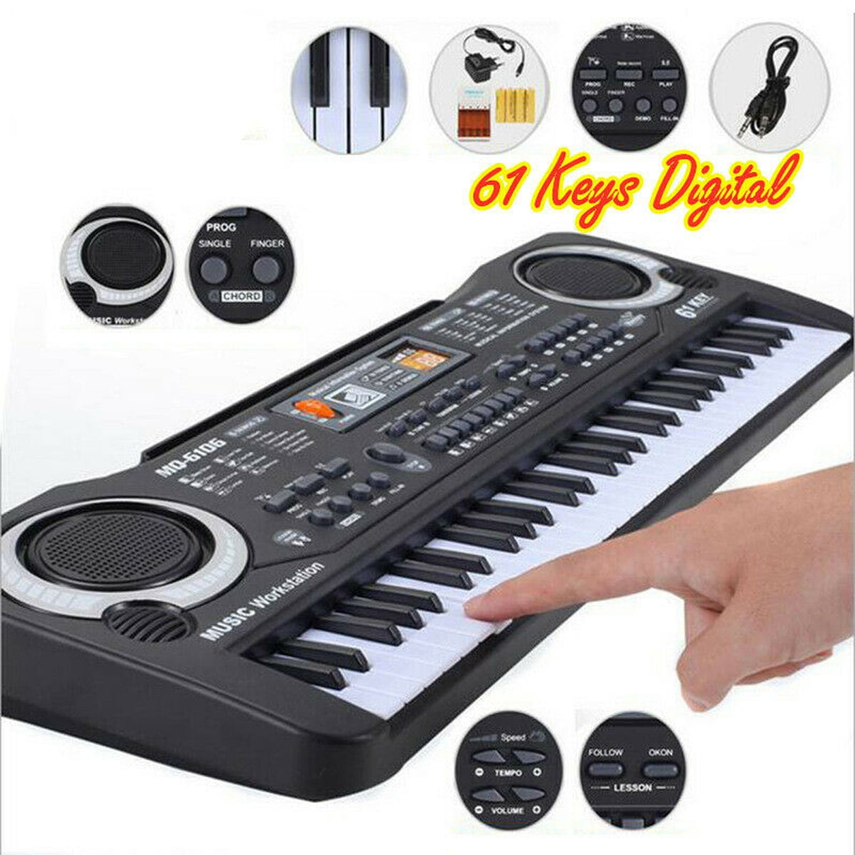 Multifunctional Children?s Electronic Piano 61-key Electronic Digital ...
