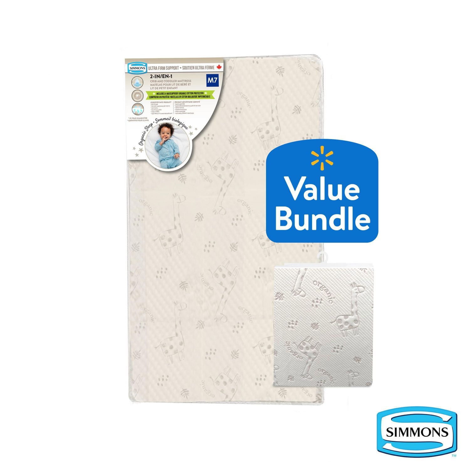 Click here for Simmons Organic Sleep Bundle Baby Crib Mattress &... prices