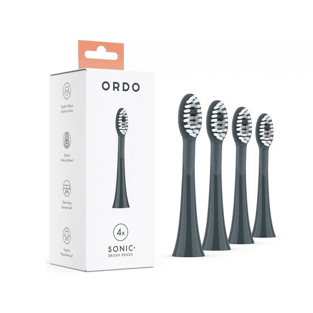 Ordo - Sonic+ Charcoal Electric Brush Heads (4pk) - Walmart.com