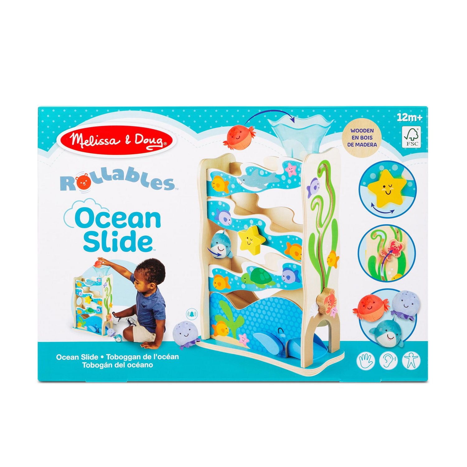 Click here for Melissa & Doug Rollables Wooden Ocean Slide Infant... prices