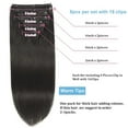 10-26 Inch 120g 8Pcs Clip in Hair Extensions, Straight Hair Double Weft ...