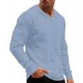 Aofany Men’s Classic V Neck Long Sleeve T-Shirt, Lightweight Everyday ...