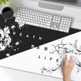 Black White Cherry Blossom Mouse Pad Japanese Sakura Death Life ...