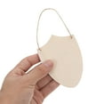WEUVEB 30 Pieces Unfinished Wooden Shield Cutouts Beige Craft ...