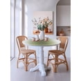 Abstract Green Gradient Round Fitted Tablecloth with Elastic Edge ...