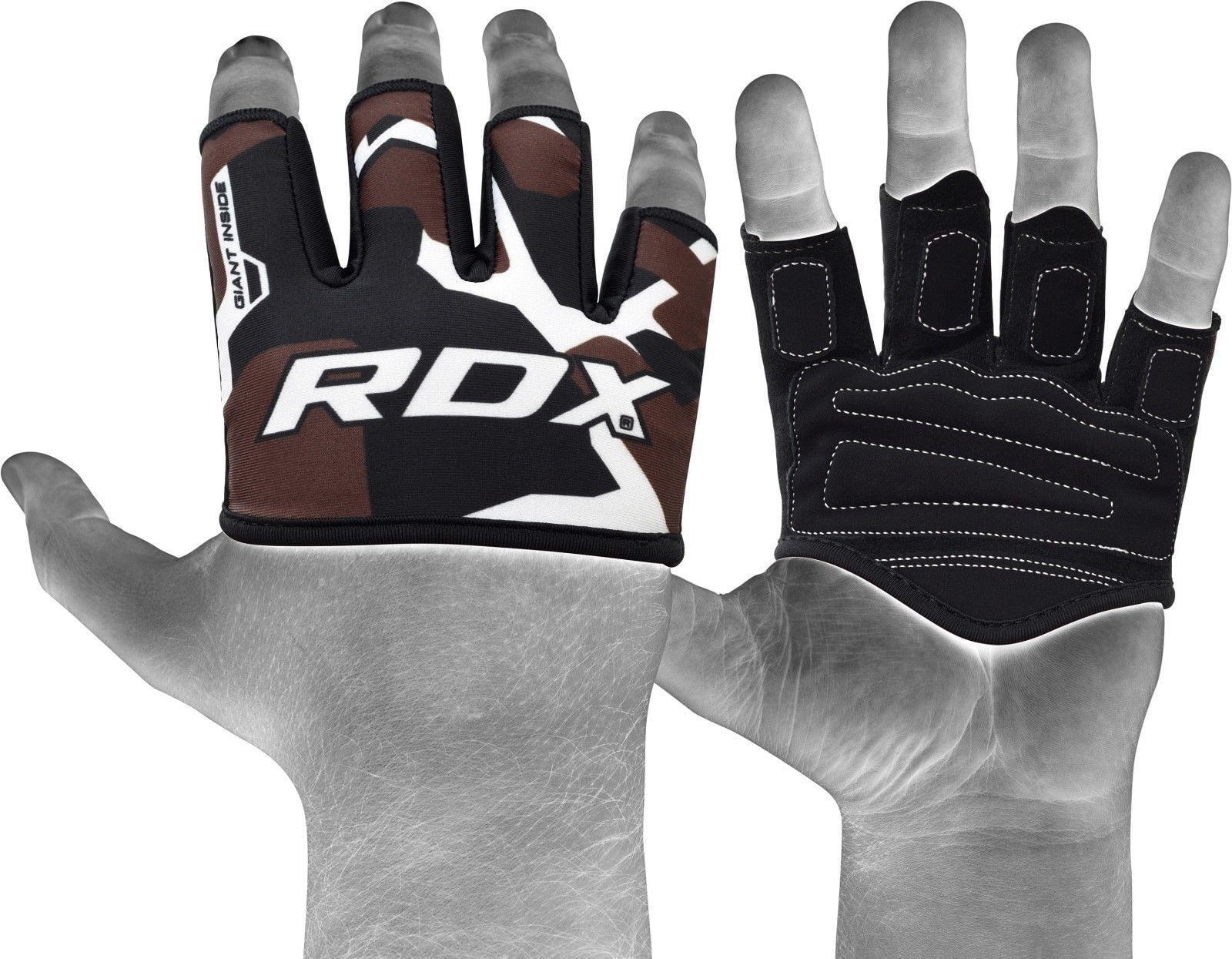 RDX Weight Lifting Grips Pull up Straps Half Cut Gymnastique Lycra Hand ...