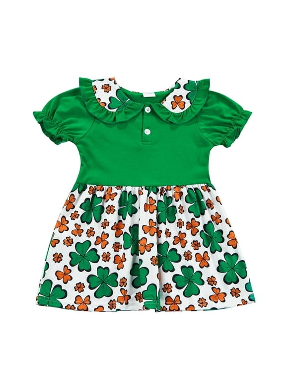 Girls Shamrock Dress
