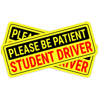 ASSURED SIGNS New Driver Sticker for Student Drivers, Non Magnet Sign ...